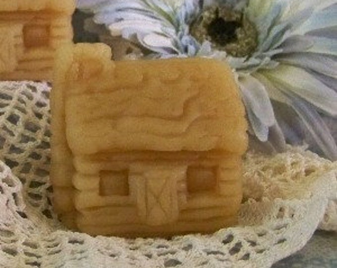Log Cabin Silicone Mold Primitive House Woodland Cabin DIY Craft Molds ...