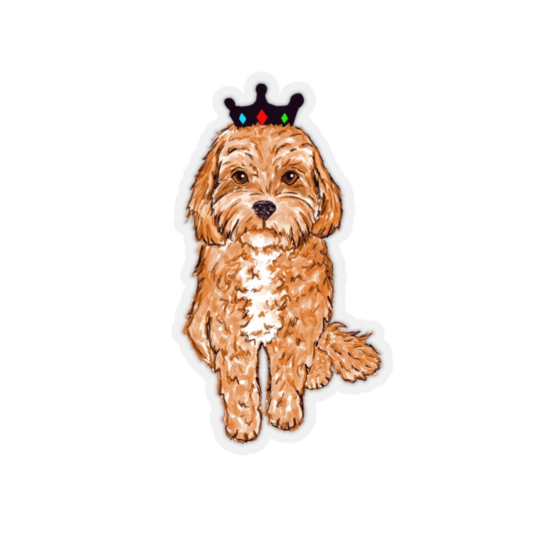 Cavapoo Sticker Original Illustration Planner School Vinyl Decal Dog ...