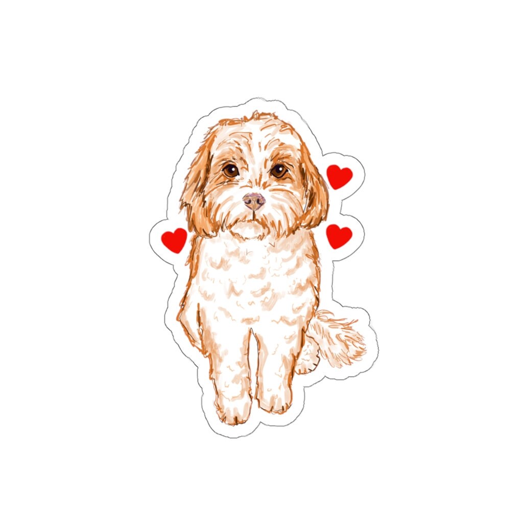 Cavapoo Sticker Original Illustration Planner School Vinyl | Etsy