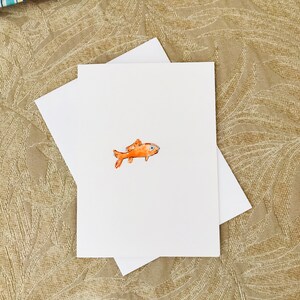 Goldfish Sympathy Card Loss of Pet Greeting Card Art Original ...