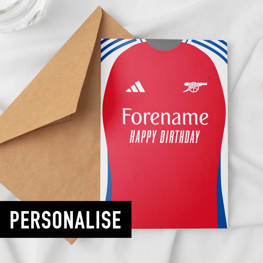 Arsenal Birthday Card North London Football Gunners Gooners Birthday ...