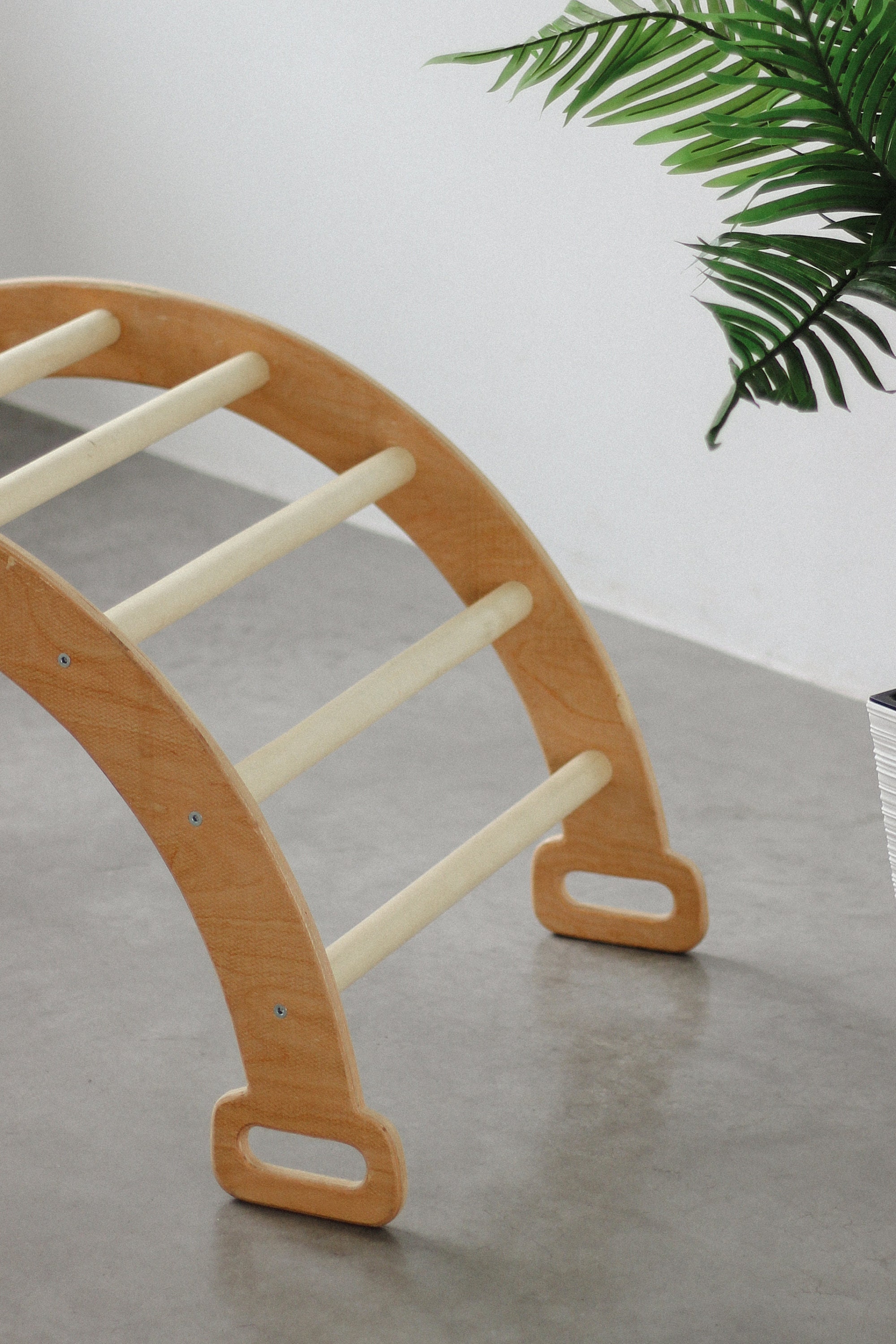 Montessori Climbing Arch Pickler for Kids, Wooden Toddler Rocker ...