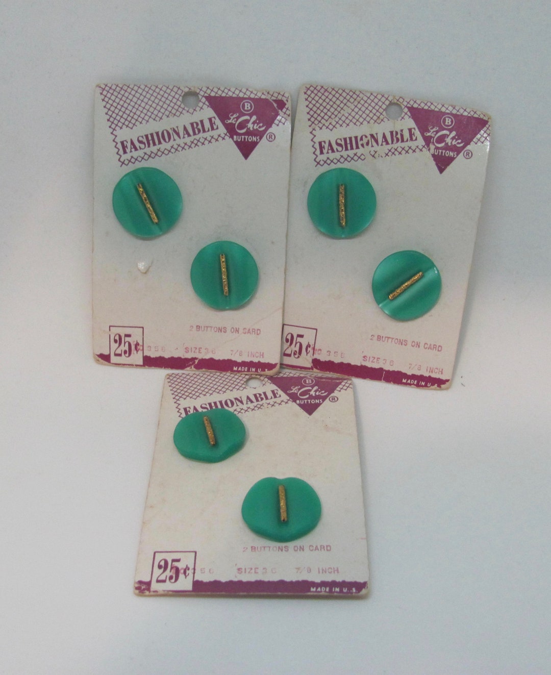 Le Chic Seafoam Green Buttons - Etsy