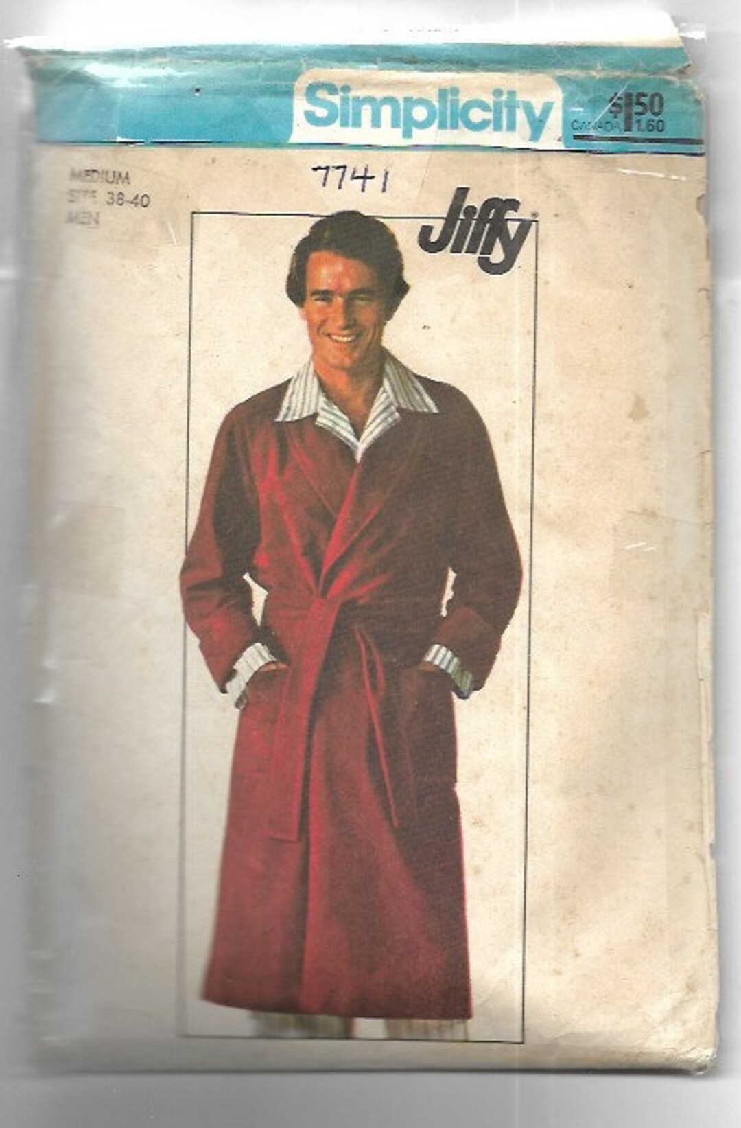 Simplicity Men's Robe Pattern 7741 - Etsy