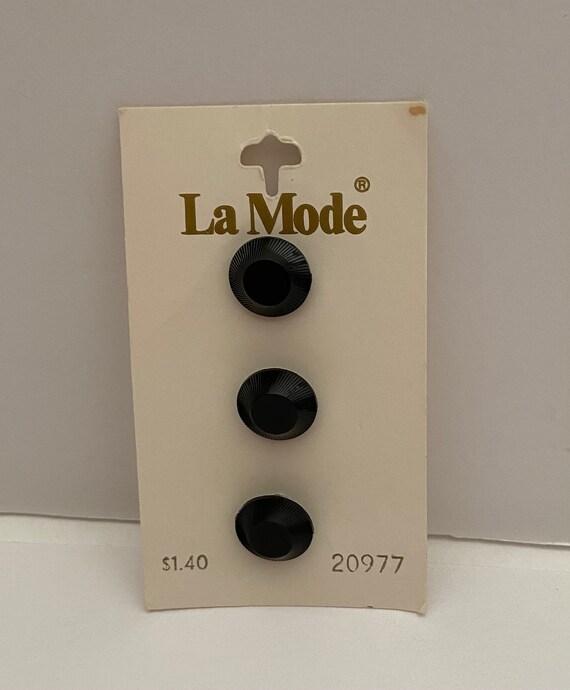 Vintage La Mode Black Buttons - Etsy