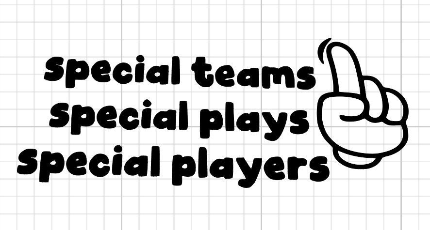 Speacial Teams Special Plays Special Players Sketch - Etsy