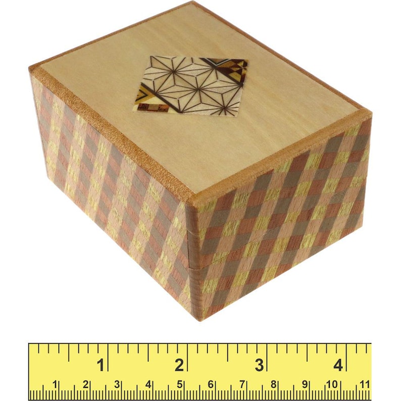 Japanese Puzzle Box, 12 Step Yosegi Wood Brain Teaser, Hakone Japan ...