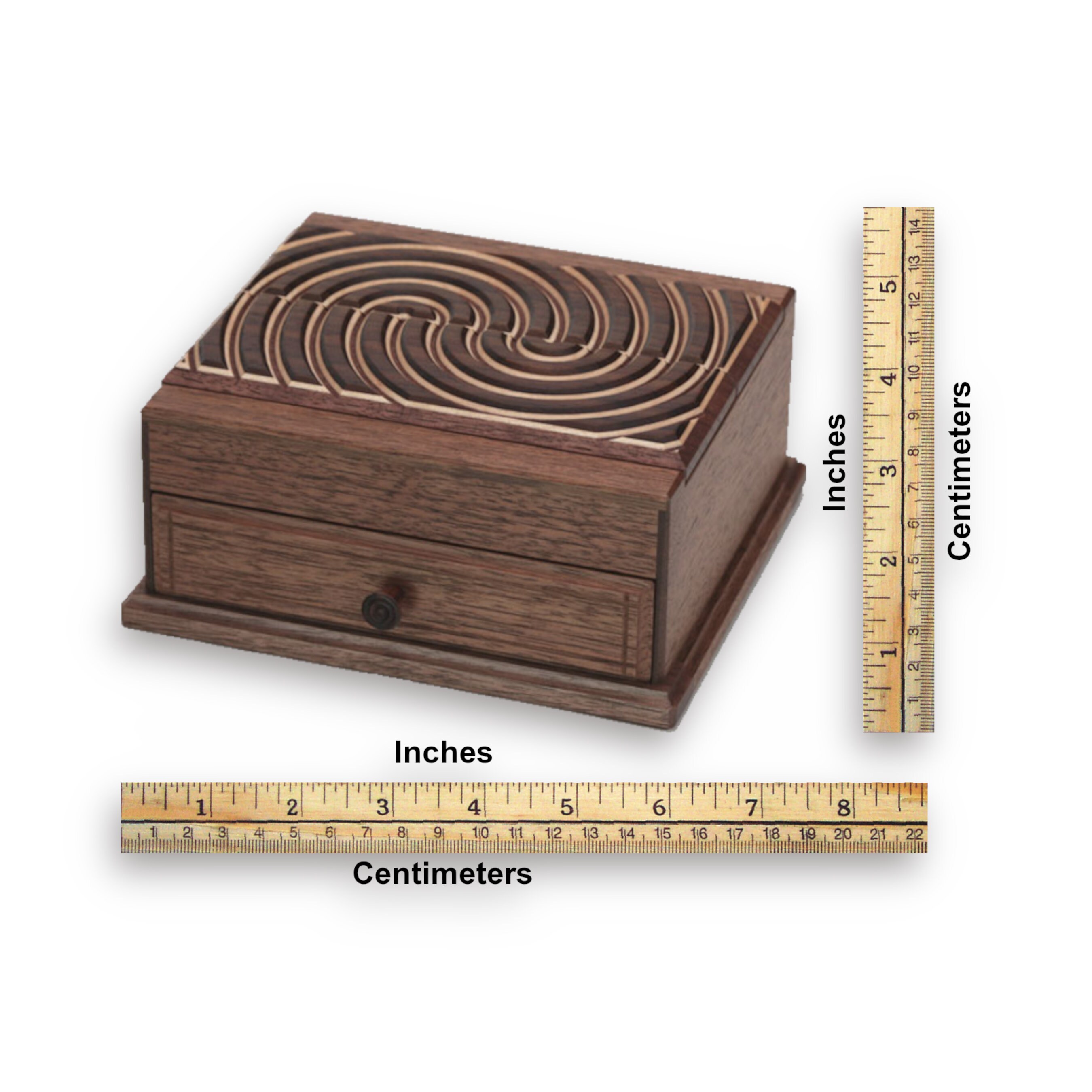 Japanese Puzzle Box Karakuri Ripple Out, Wood Puzzle Box, Wooden Brain ...