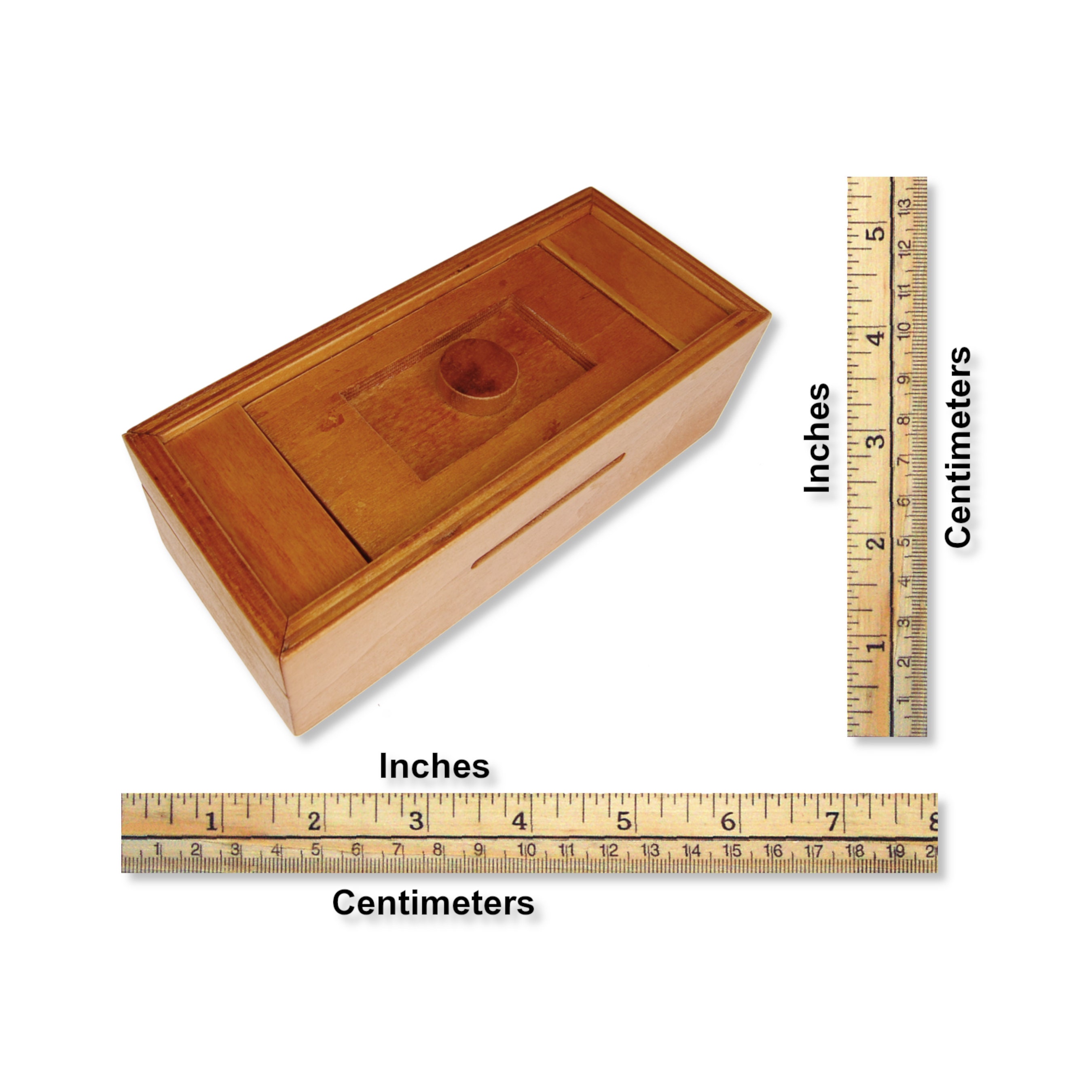 Secret Opening Box Button Bank. Wood Puzzle, Brain Teaser, Game ...