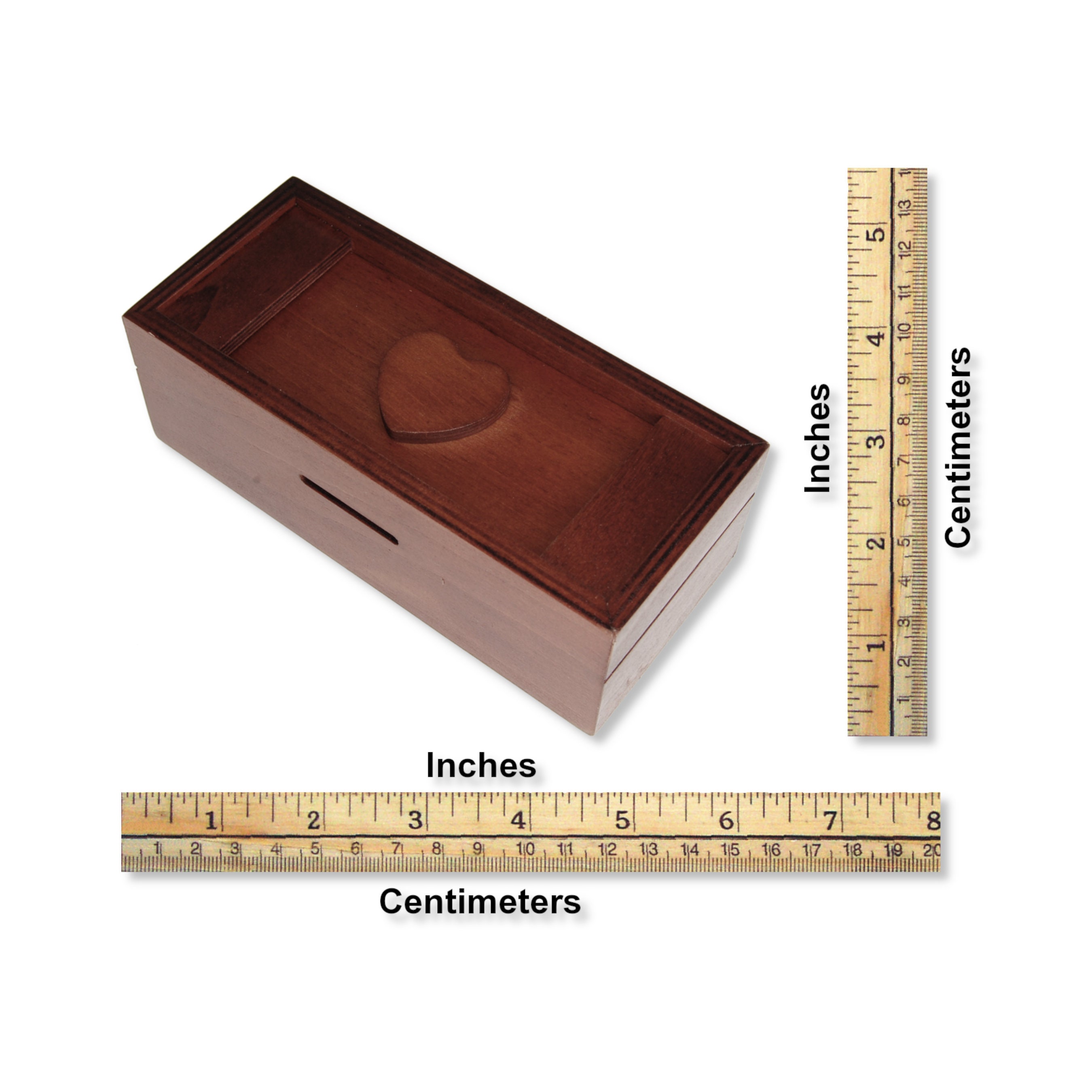 Secret Opening Box Heart Bank Wood Puzzle, Brain Teaser, Game ...