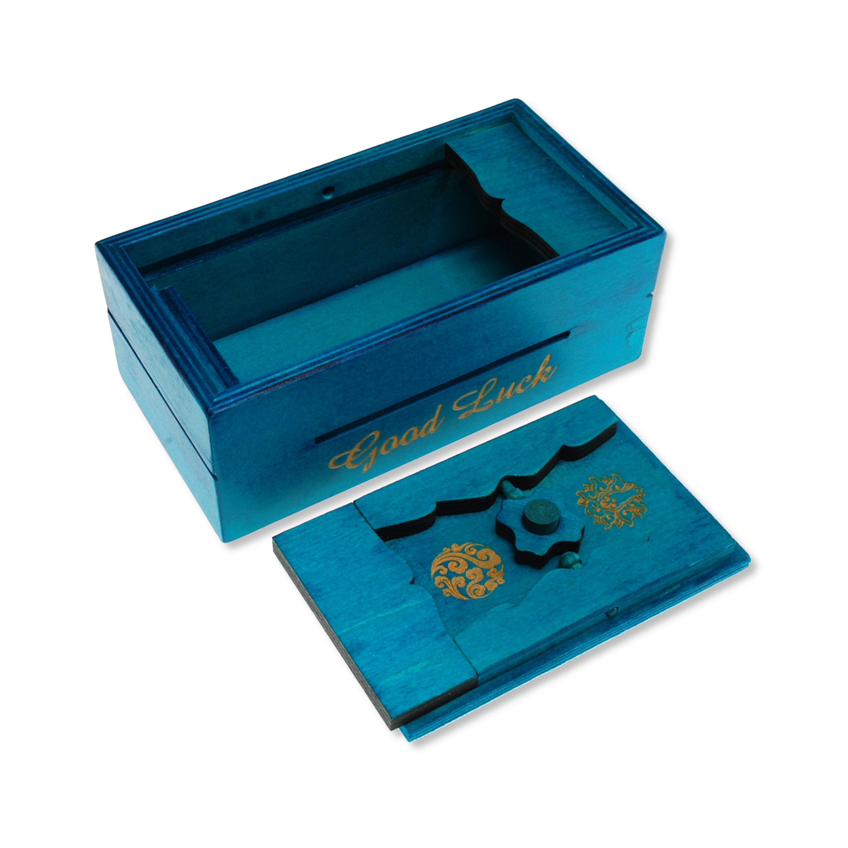 Secret Opening Box Good Luck Bank. Secret Box, Wood Puzzle, Brain ...