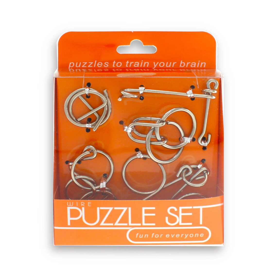 Hanayama Wire Puzzle Set - Orange Contains 5 Mini Wire Puzzles. IQ ...