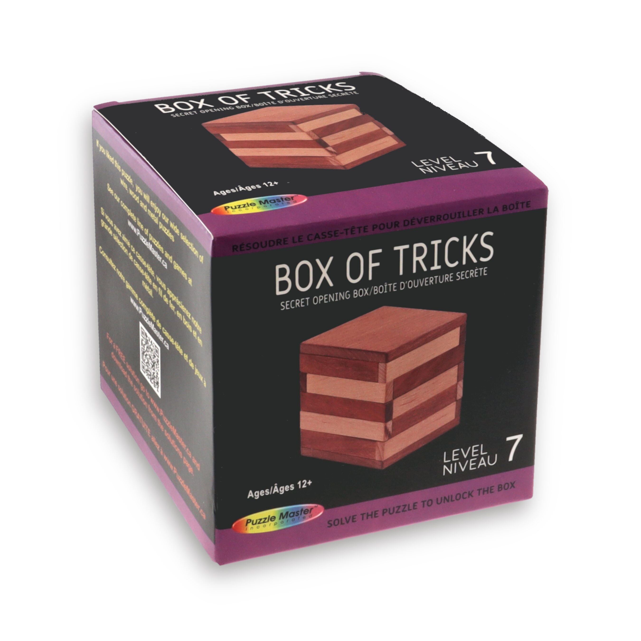 Box of Tricks Puzzle Box, Wooden Puzzle, Brain Teaser, Game, Mechanical ...