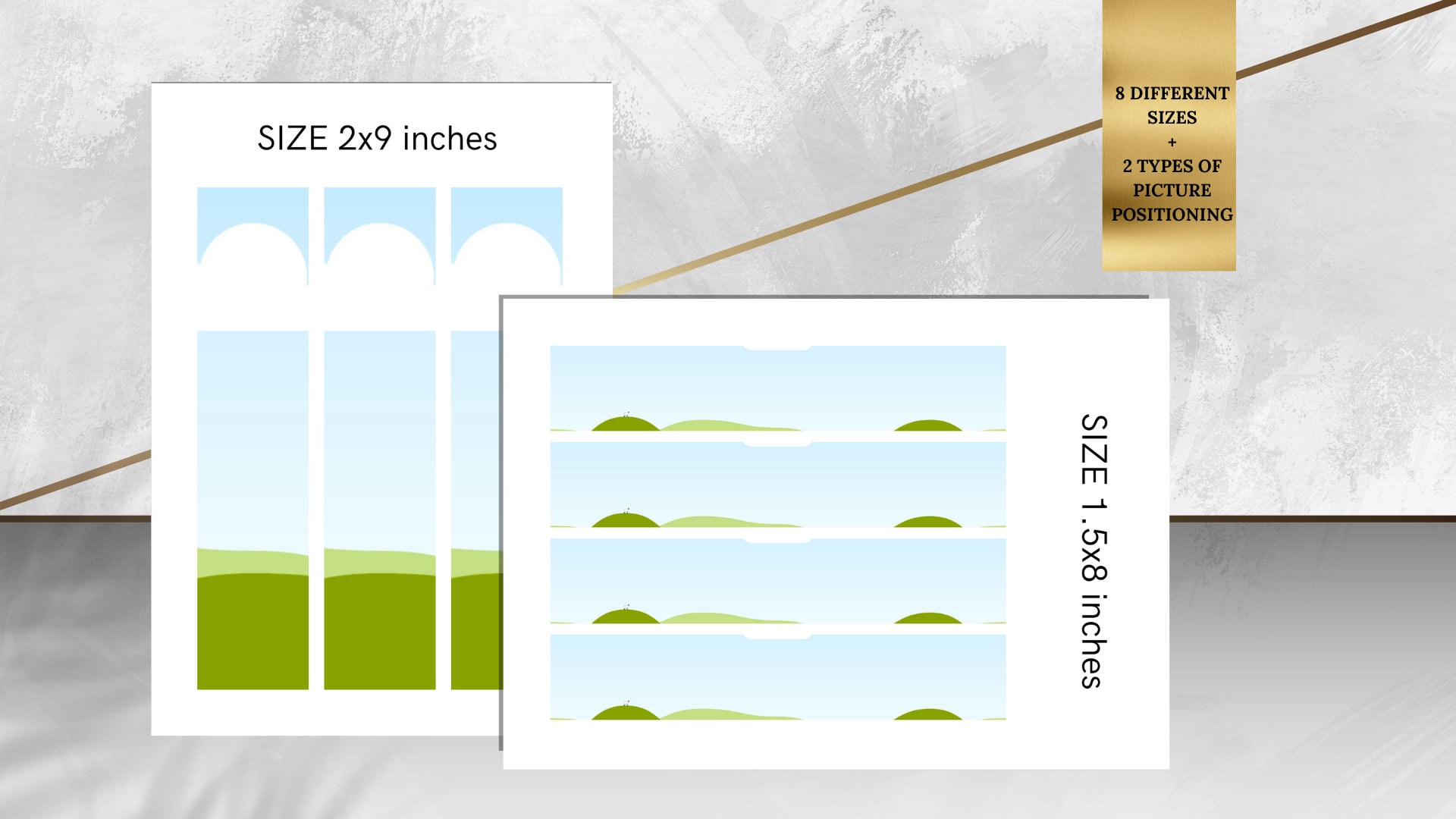 Canva Bookmark Template 8 Different Sizes Vertical and Horizontal ...