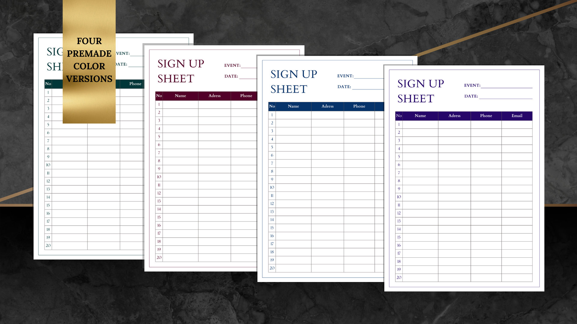 Editable Sign up Sheet Template Canva Template Printable Sign up Sheet ...