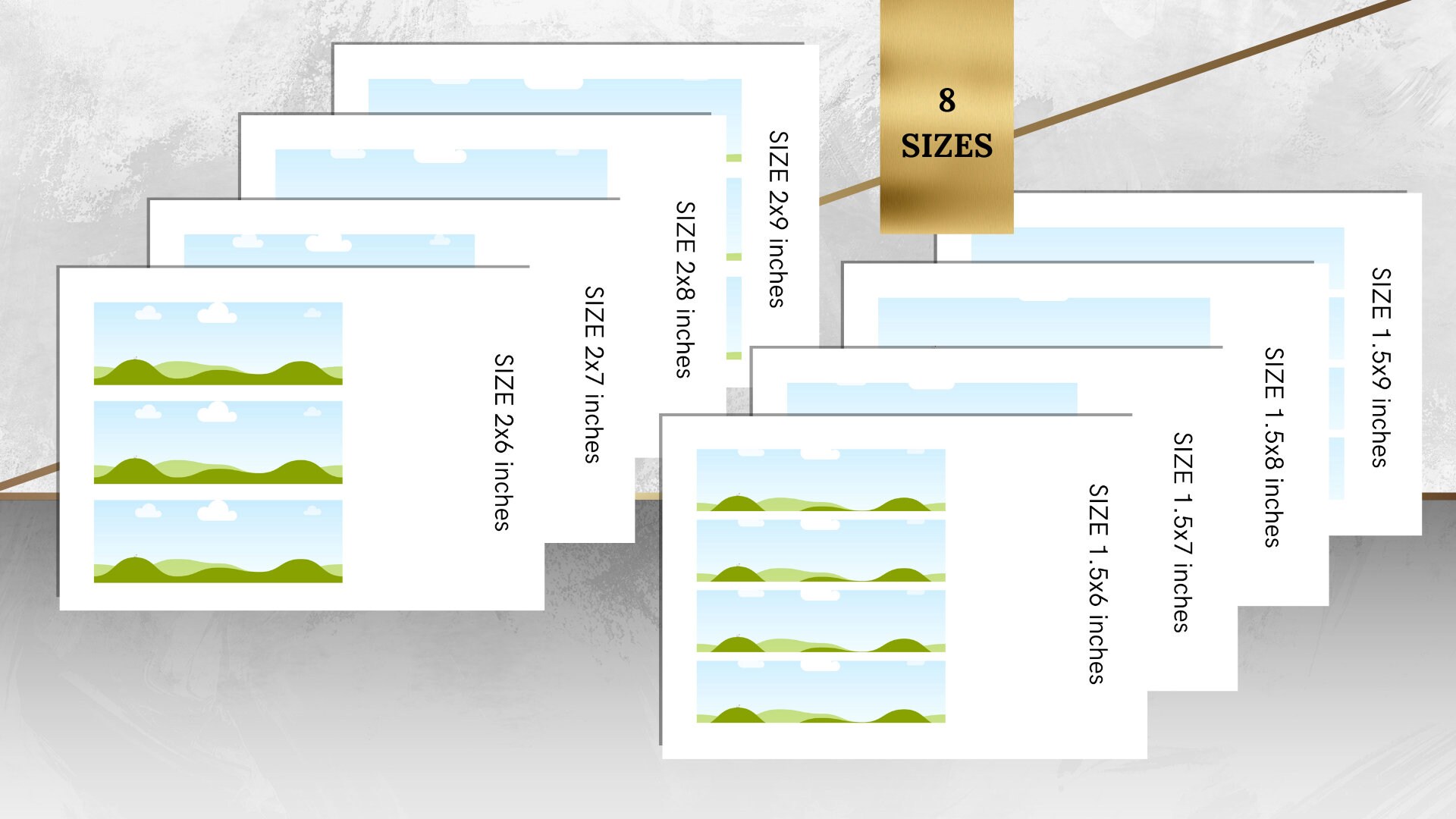 Canva Bookmark Template 8 Different Sizes Vertical and Horizontal ...