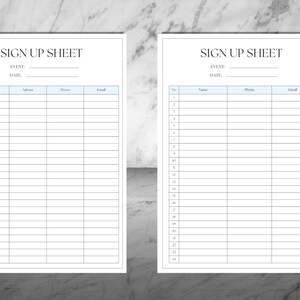 Editable Sign up Sheet Template Canva Template Printable Sign up Sheet ...