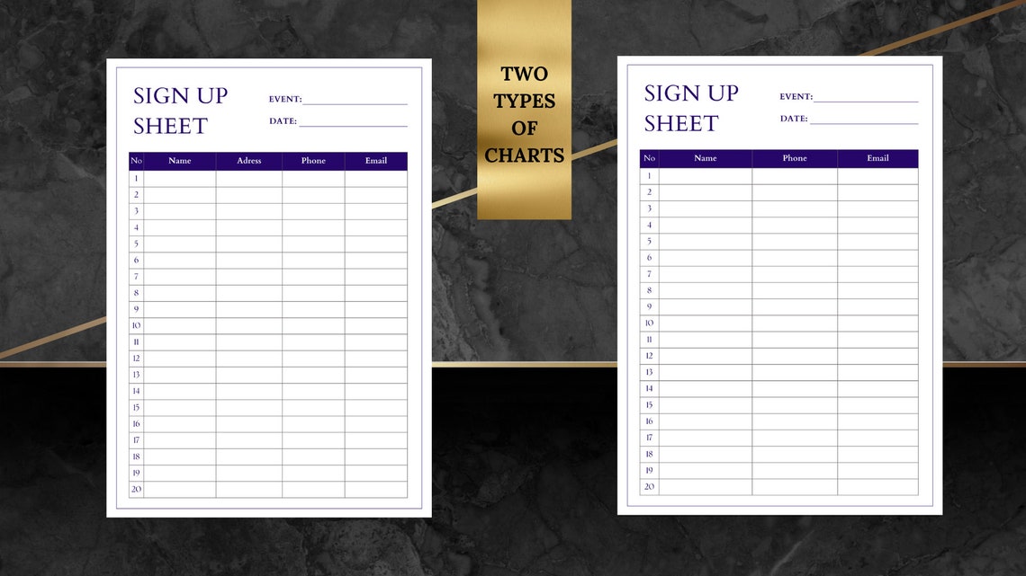 Editable Sign up Sheet Template Canva Template Printable Sign up Sheet ...