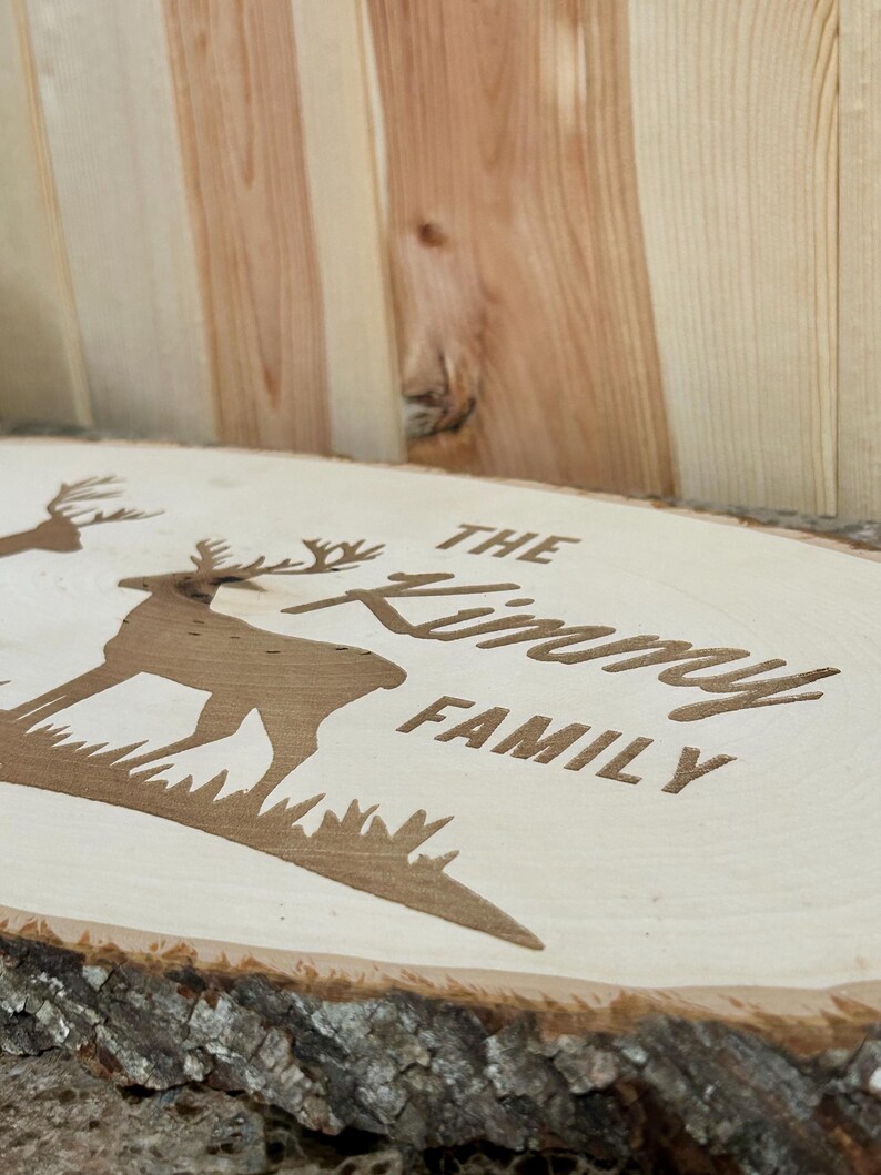 Custom Buck Family Name Wood Sign - Etsy