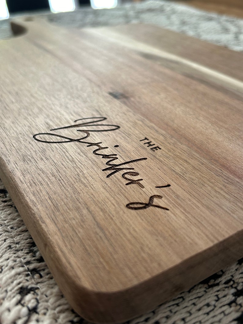 Acacia Wood Custom Charcuterie Board - Etsy