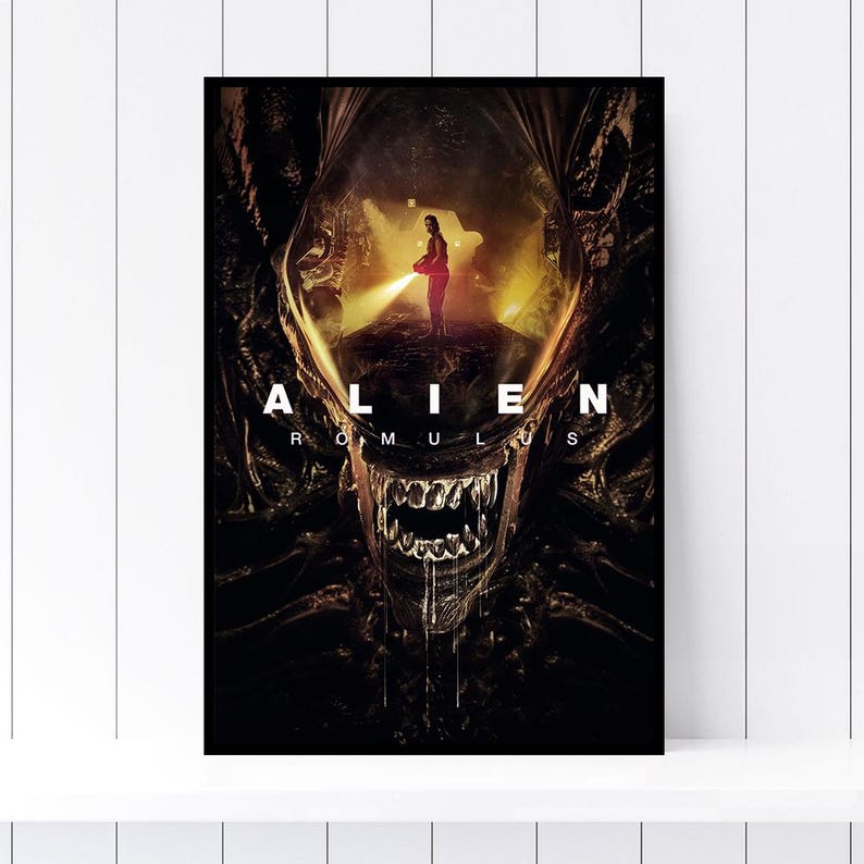 Alien Romulus Movie Poster, Wall Art Home Decor, Art Poster Gifts ...
