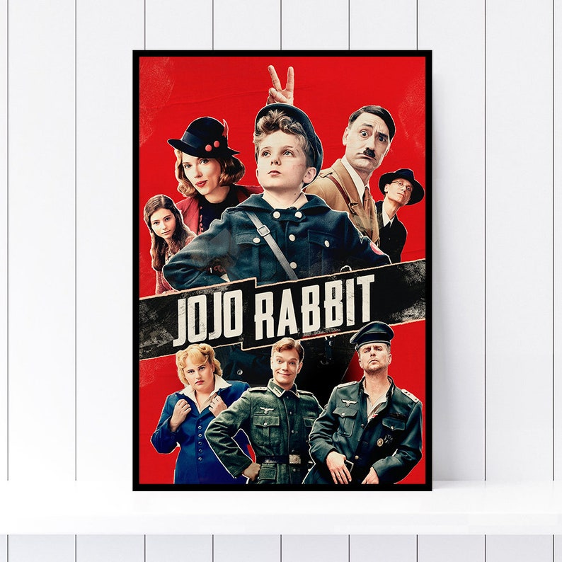 Jojo Rabbit Movie Poster Wall Art Home Decor Art Poster Gifts Vintage ...