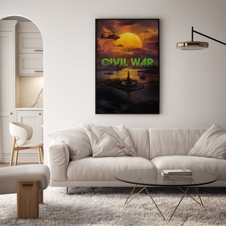 Civil War Movie Poster Wall Art Home Decor Art Poster Gifts Vintage ...