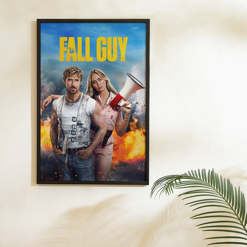 The Fall Guy Movie Poster Wall Art Home Decor Art Poster Gifts Vintage ...