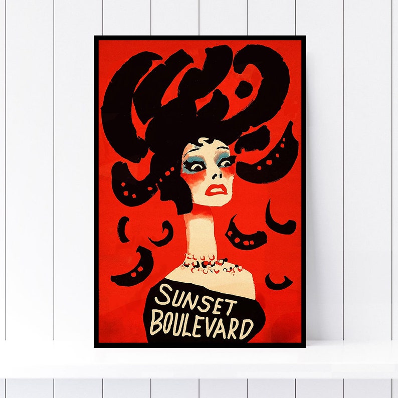 Sunset Boulevard Movie Poster Wall Art Home Decor Art Poster Gifts ...