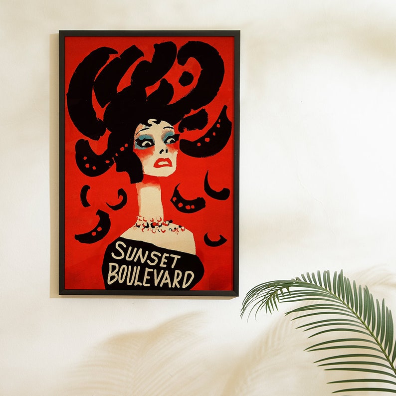Sunset Boulevard Movie Poster Wall Art Home Decor Art Poster Gifts ...