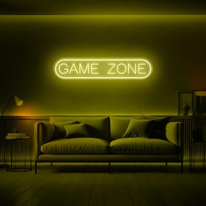 Game Zone LED Neon Sign, Wall Decor, Wall Sign, Neon Lights - Etsy
