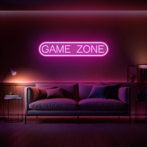 Game Zone LED Neon Sign, Wall Decor, Wall Sign, Neon Lights - Etsy