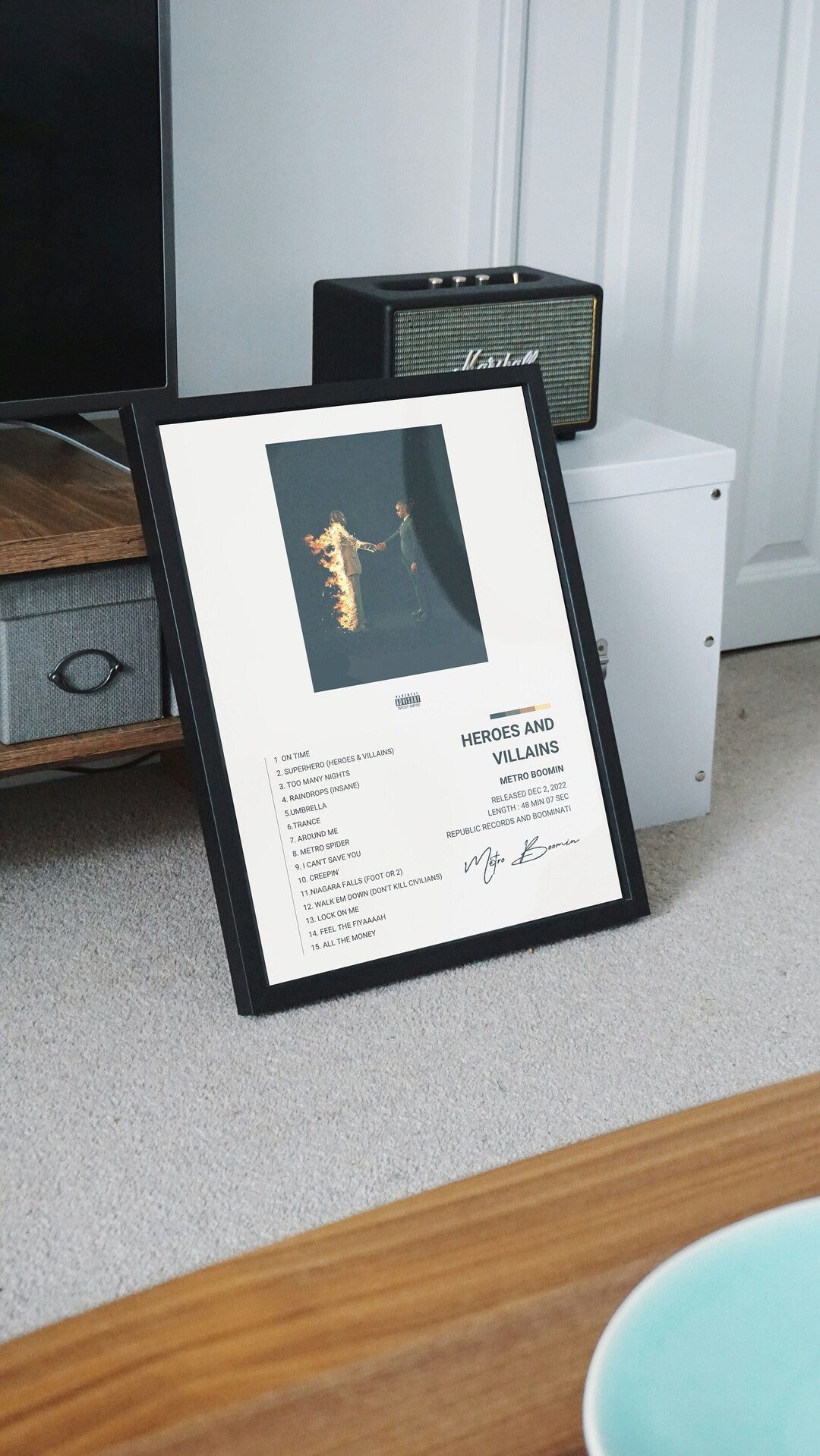 Metro Boomin Poster, Metro Boomin Digital Poster, Metro Boomin Wall Art ...