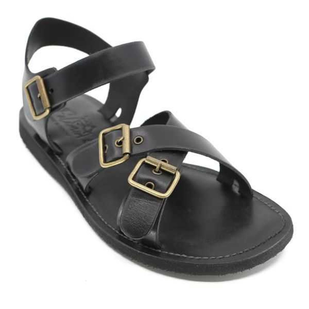 Handmade Leather Sandals for Mens, Comfortable Chic Classic Roman ...