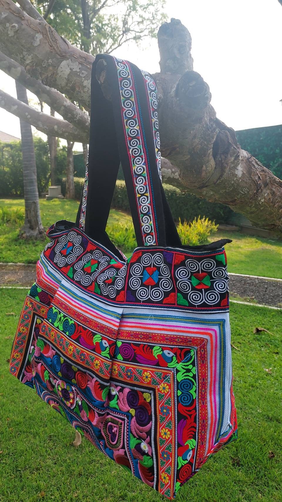 Large Bag, Hmong Embroidery - Etsy