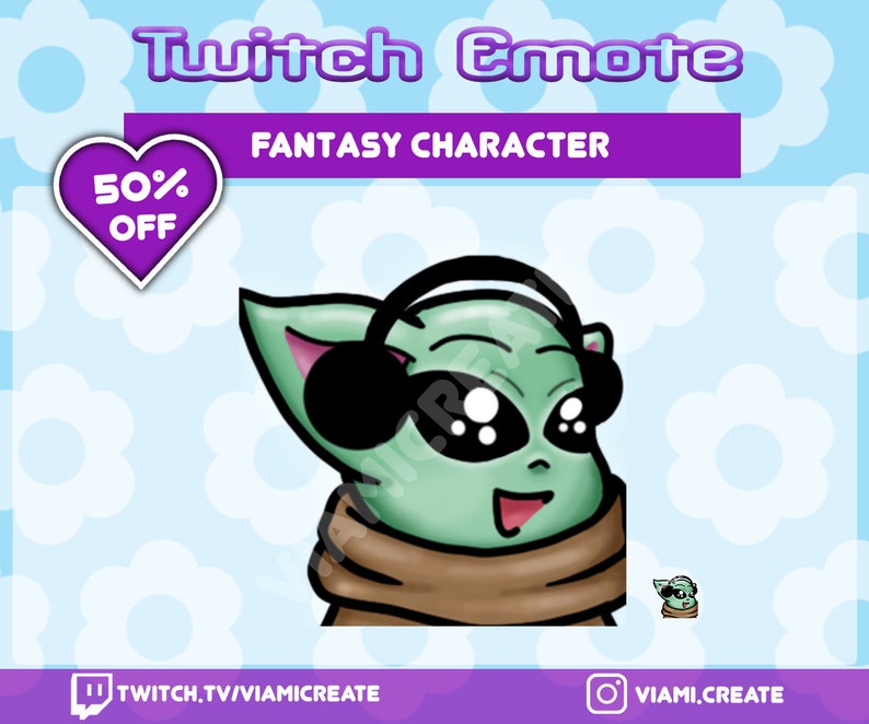 Fantasy Character Jam Music Emote for Twitch, Stream, Discord - Etsy