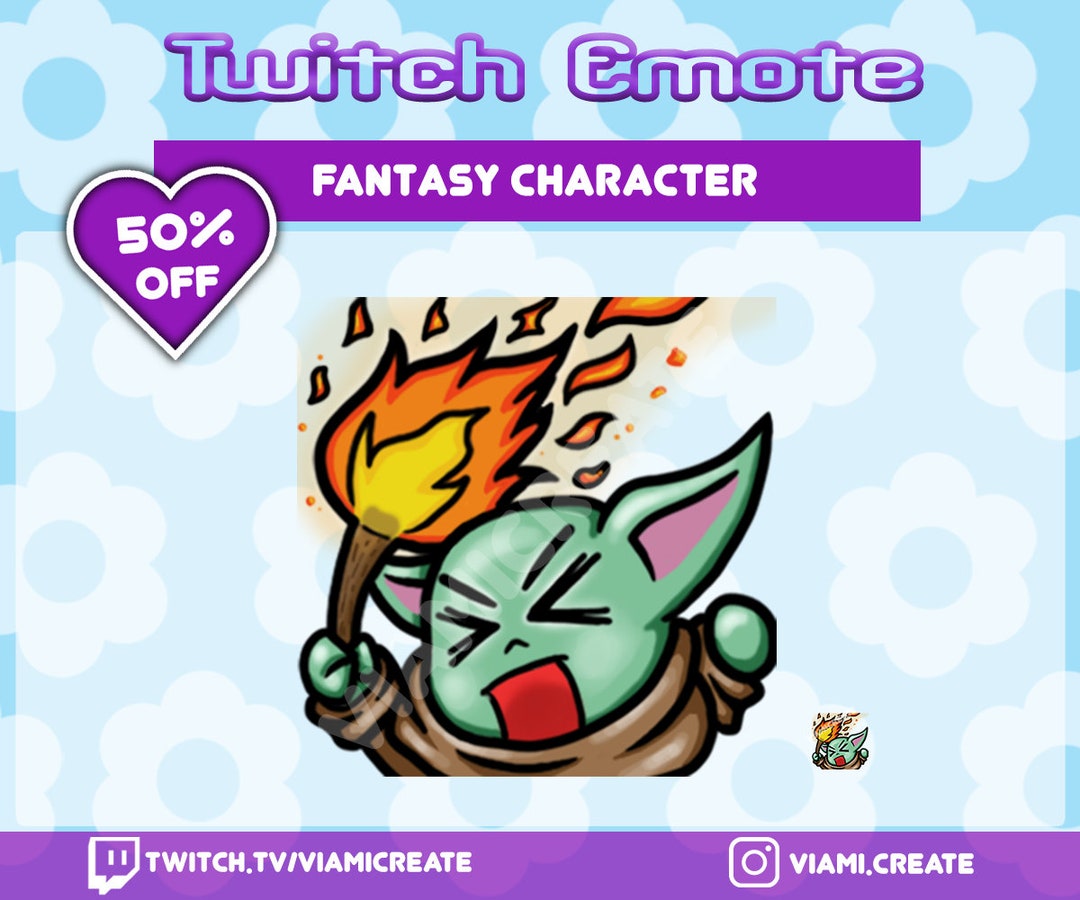 Fantasy Character Riot Emote for Twitch, Stream, Discord - Etsy