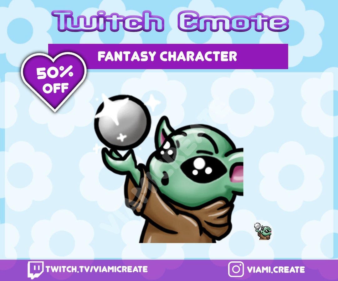 Fantasy Character Shiny Thing Emote for Twitch, Stream, Discord - Etsy