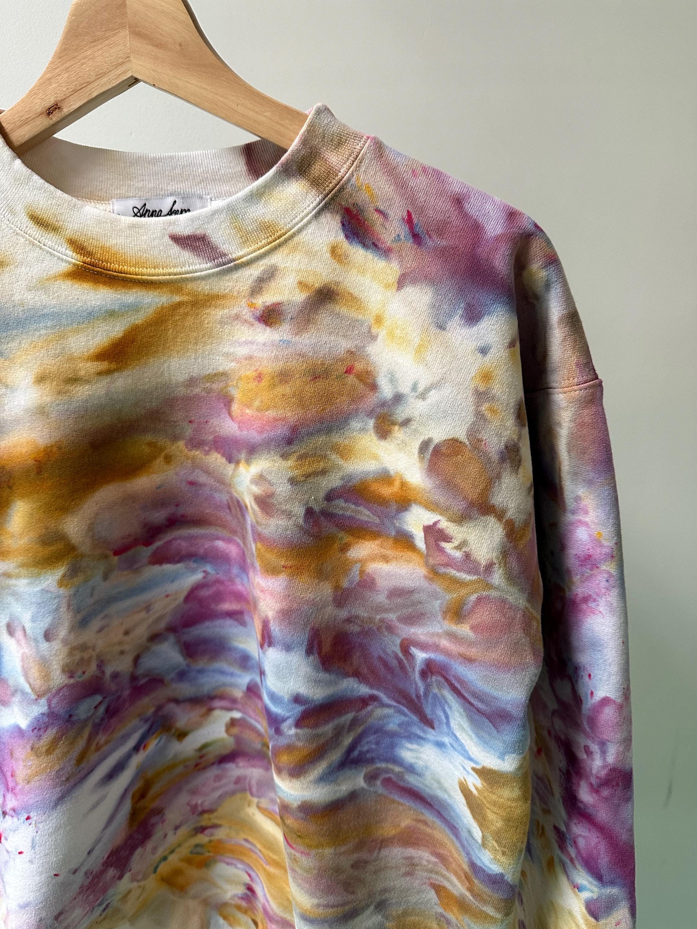 NEW Hand Dyed Cotton Crew Neck Sweatshirt in WILDFLOWER , Anna Joyce ...