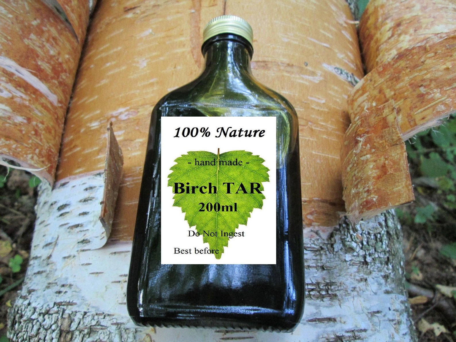 200ml Quality Birch Tar From Fresh Birch Bark / Unfiltered / Contains ...
