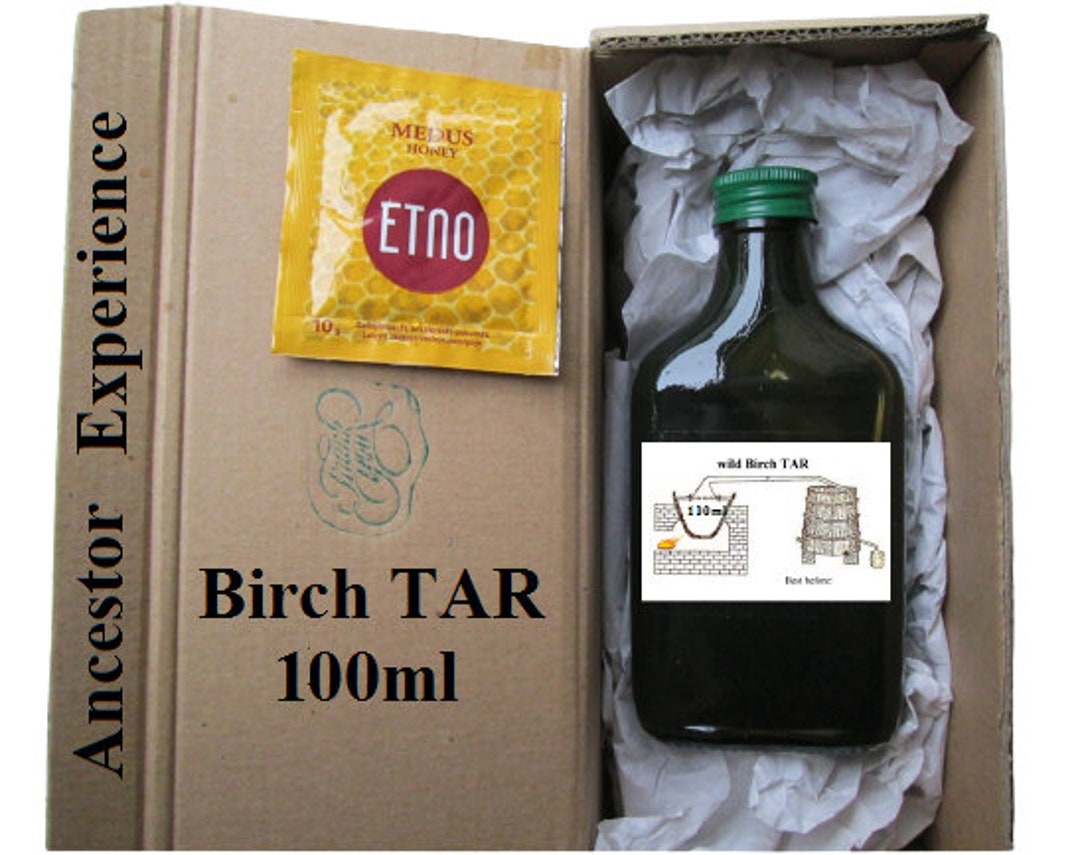 Natural Tar According to Ancient Method From Harvesting Birch Bark ...