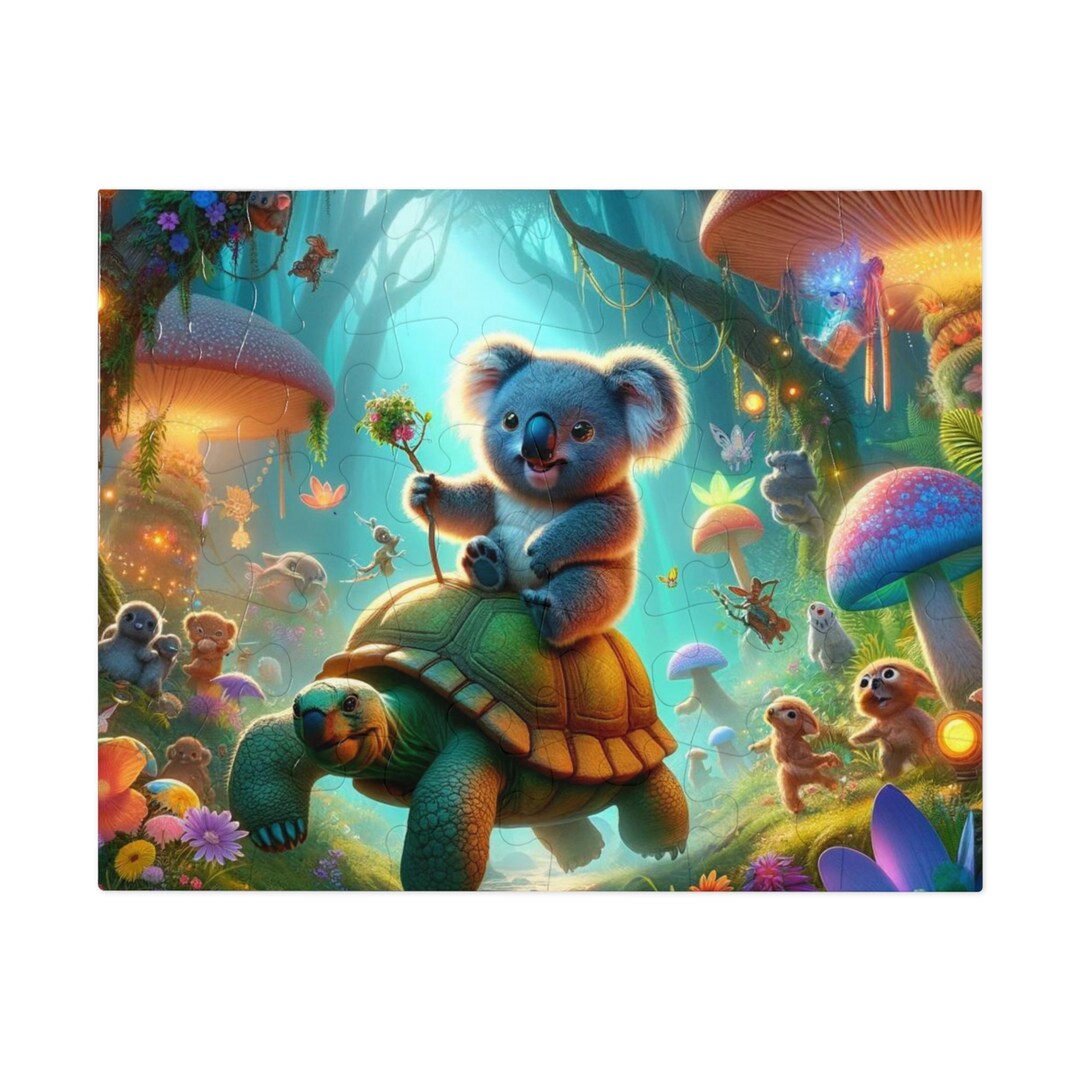 Koala Turtle Adventure Jigsaw Puzzle for Kids 30-piece - Etsy
