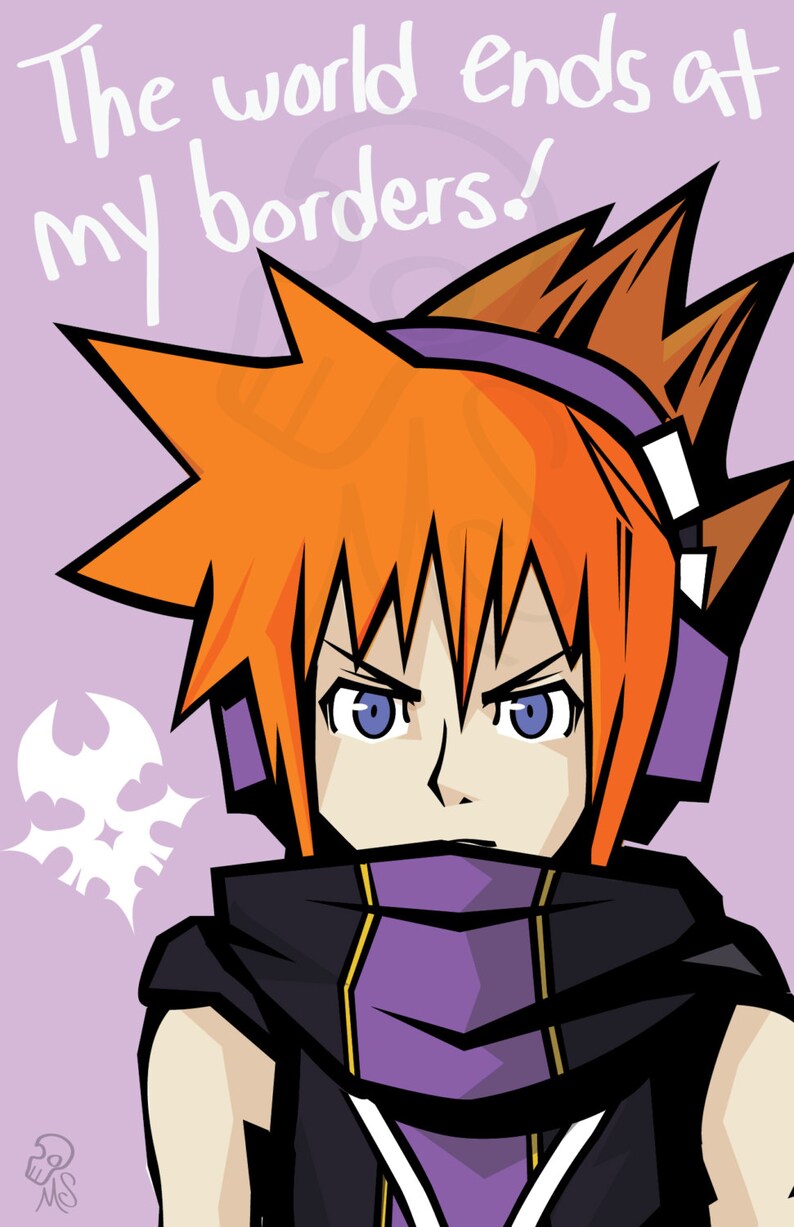 Neku TWEWY 11x17 tabloid Print the World Ends With You - Etsy