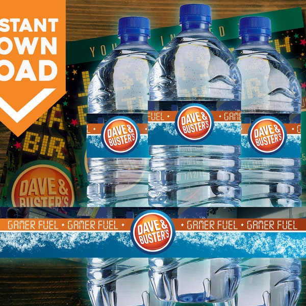 Dave and Busters Party Invitation - Etsy