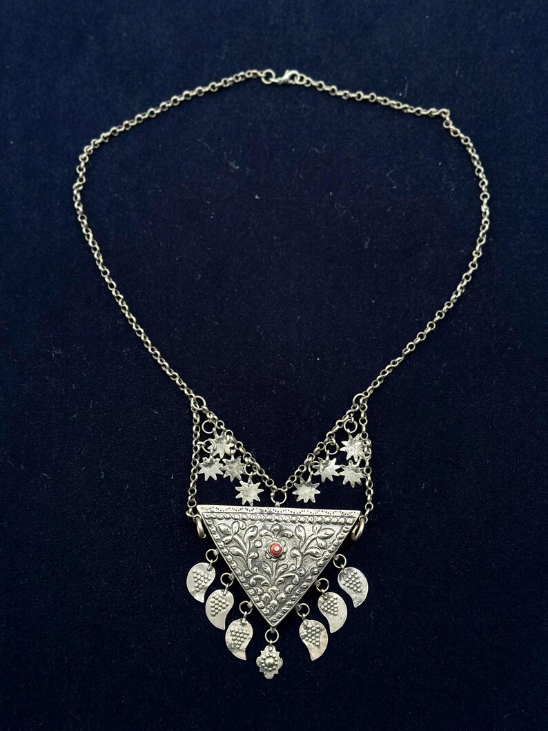 925 Sterling Silver Antique Ethnic Amulet Necklace - Etsy