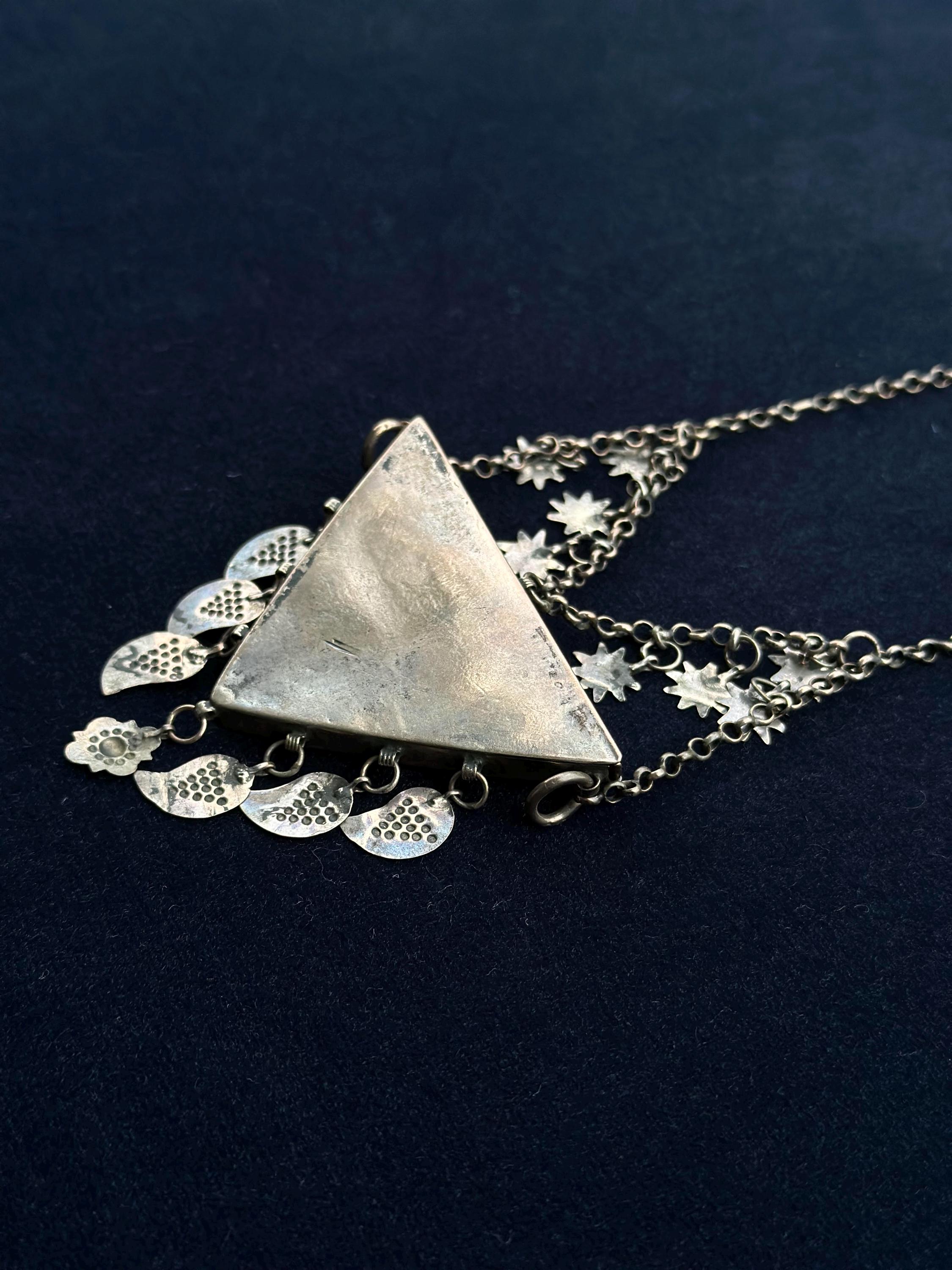 925 Sterling Silver Antique Ethnic Amulet Necklace - Etsy