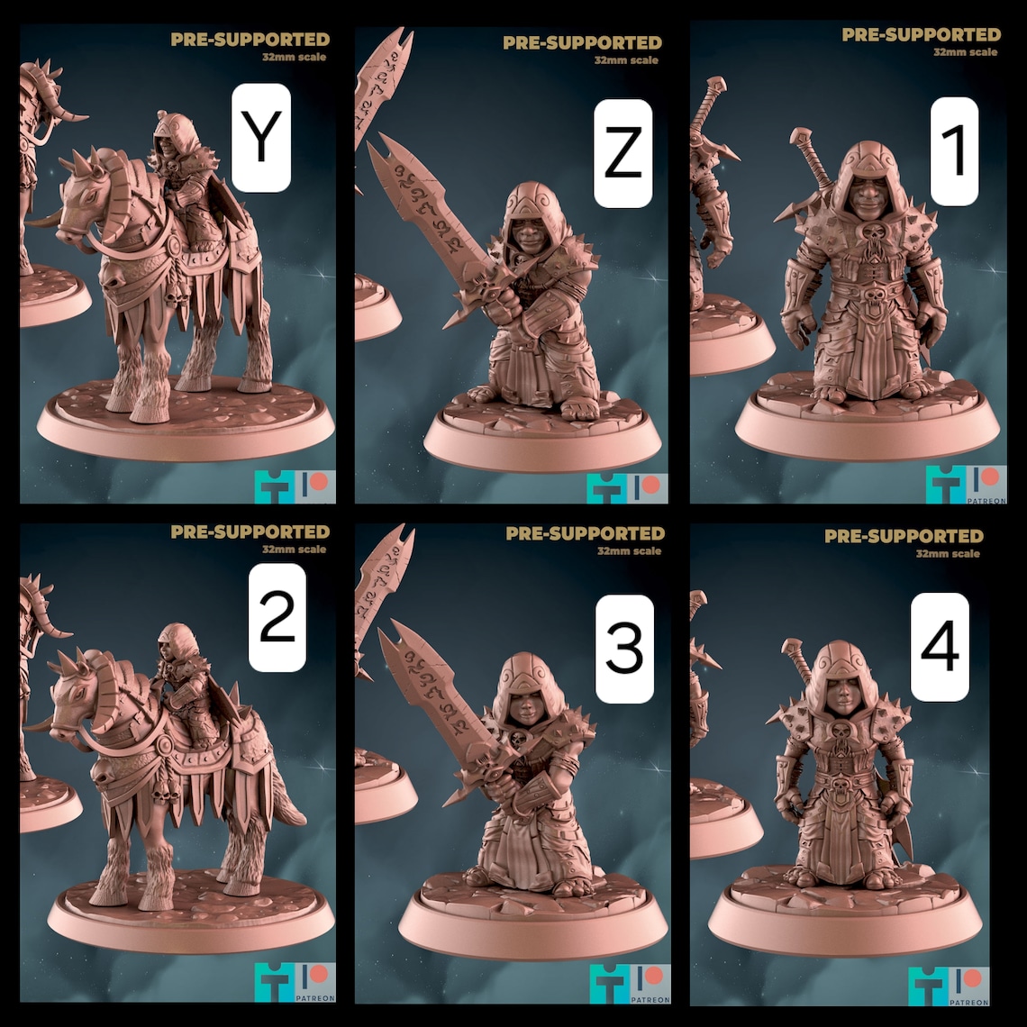 Death Knight Miniatures Vol 1 - Etsy