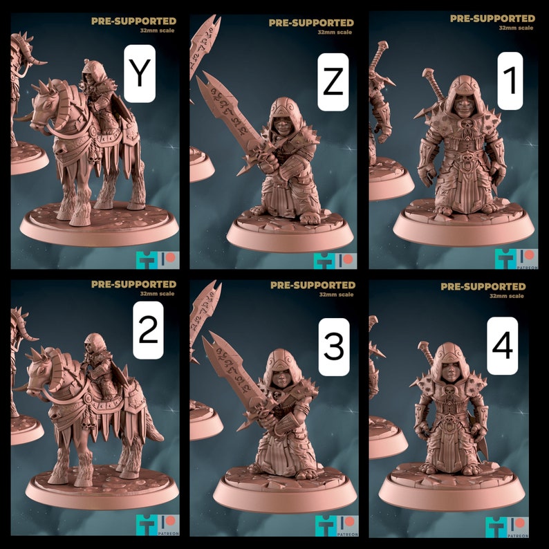 Death Knight Miniatures Vol 1 - Etsy