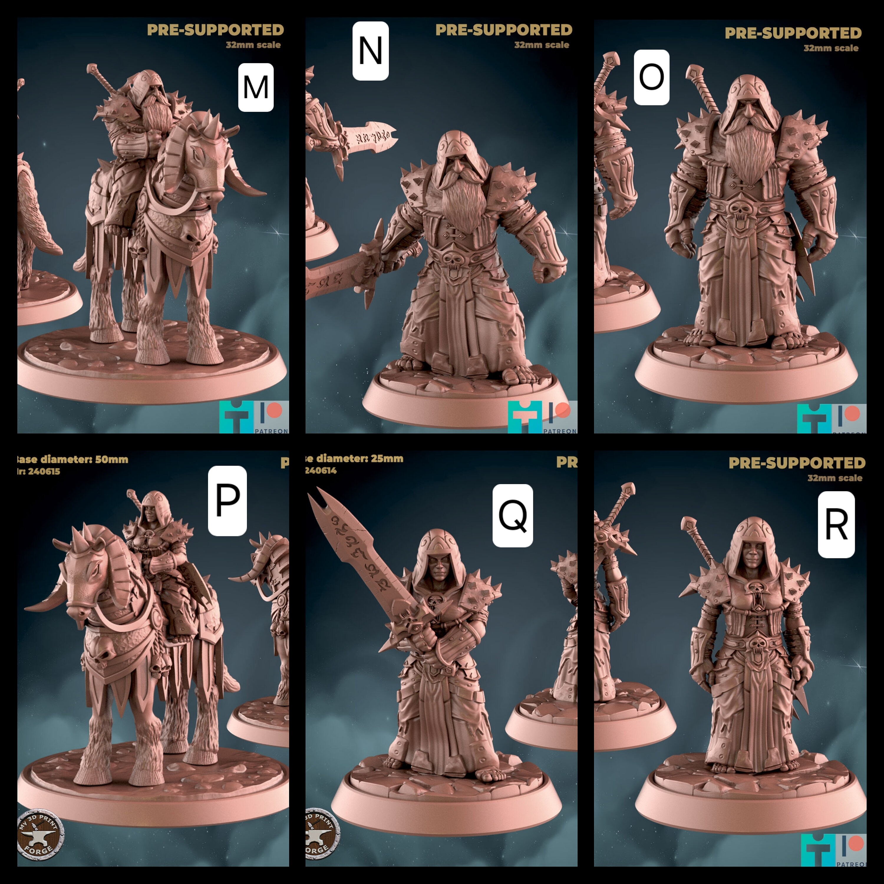 Death Knight Miniatures Vol 1 - Etsy