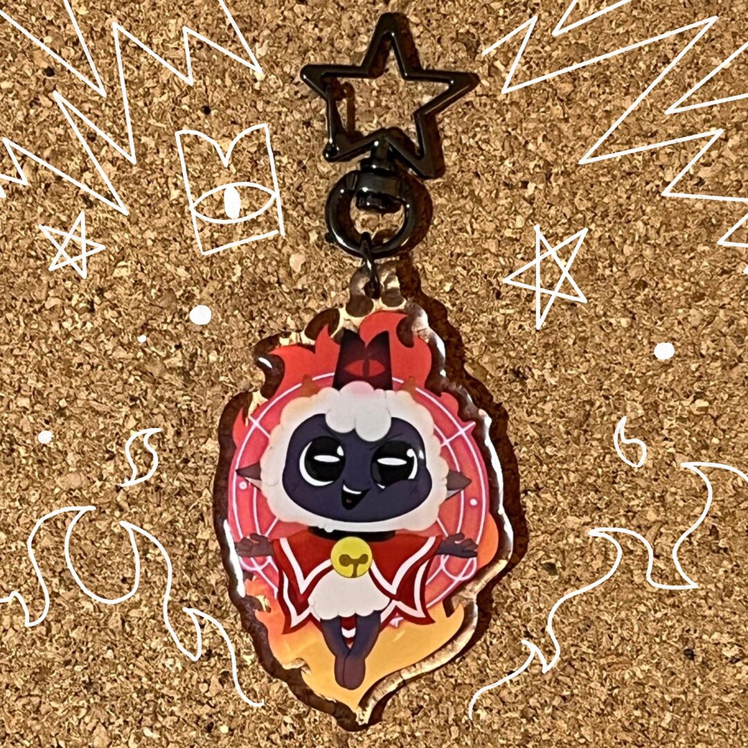 Lamb Cult of Lamb Keychain/ Charm - Etsy